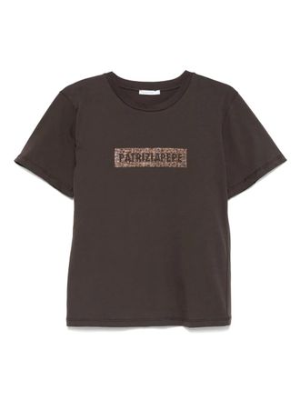 Patrizia Pepe t-shirt Essential - Marron