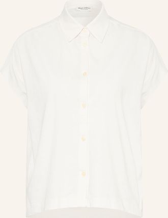 Marc O'Polo Marc Opolo Hemdbluse Im Materialmix weiss
