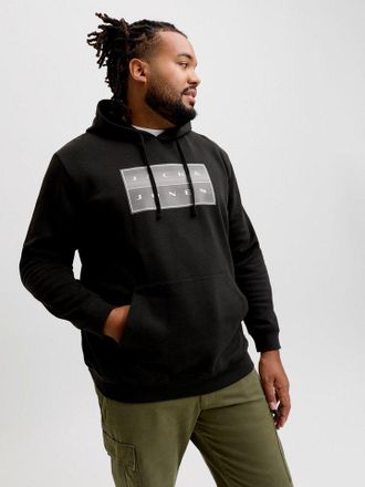 Jack & Jones Plus Size Kapuzensweatshirt JCOFUSION BOX SWEAT HOOD PLS Baumwollmischung, regular fit