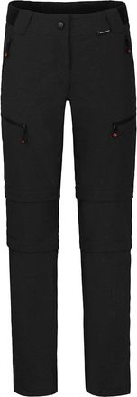 Bergson PORI Doppel Zipp-Off mit T-Zipp | Damen Wanderhose, robust elastisch, Black [900], 88 - Damen