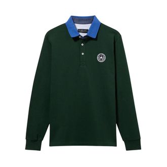 Brooks Brothers Baumwoll-Polo mit Logo-Schild - - Tops - Herren - Gr&uuml;n - 2XL
