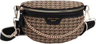 Generic Sac banane tendance avec sangle réglable pour femme pour le quotidien et les voyages, marron clair, 9.84x6.3x1.18inch