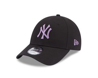 New Era Baseball Fanprodukt New York Yankees MLB Basecap Kappe Cap schwarz lila NY 9Forty - One-Size