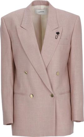 Lardini Femme, Vestes, Rose, Taille: 36 FR Cameron Double-Breasted Blazer