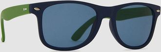 Dot Dash Litty Blue-Green Satin Sonnenbrille blue