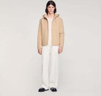 Sandro Blouson zipp&eacute; &agrave; capuche