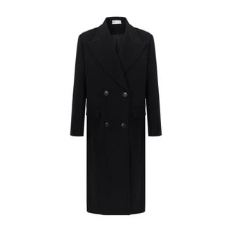 Tory Burch Zweireihiger Wollmantel - - Coats - Damen - Schwarzk - XS