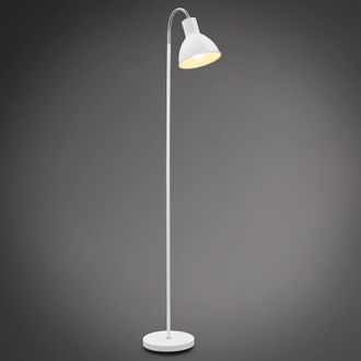 B.K.Licht Stehlampe Vintage mit Fu&szlig;taster, schwenkbar, E27 Fassung, max. 25 Watt, Leselampe, Deko Wohnzimmer, Lampe, Deckenfluter, Bogenlampe, Standleuchte, Ind
