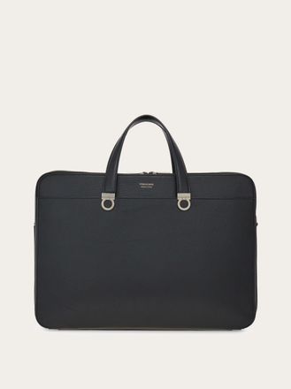 Ferragamo Herren Gancini Aktentasche Schwarz