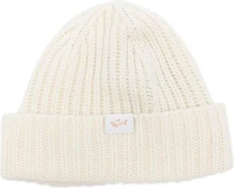 Paul & Shark Homme, Accessoires, Beige, Taille: ONE Size Ribbed Knit Beanie