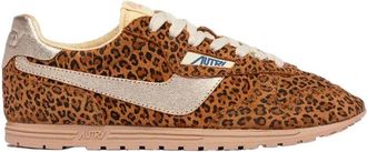 Autry Low-Top Sneaker - baskets autry imprime leopard - Gr. 36 (EU) - in Braun - f&uuml;r Damen