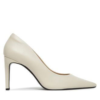 Calvin Klein High Heels Calvin Klein Pump 90 Pointy Hw Bar Lth HW0HW02527 Beige