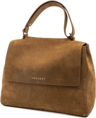 Orciani Femme, Sacs, Brun, Taille: ONE Size Sac en cuir Sveva Aw25
