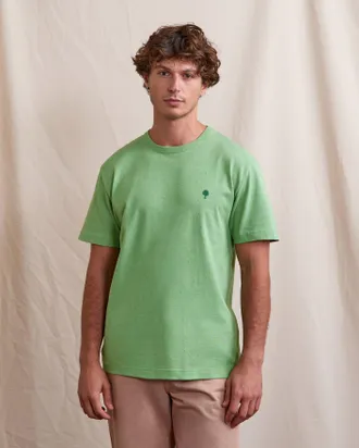Faguo T-shirt chin&eacute; vert coton bio