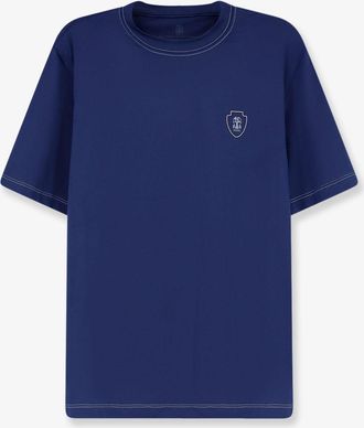 Brunello Cucinelli Technical nylon T-shirt with front logo - BRUNELLO CUCINELLI - gender_Man