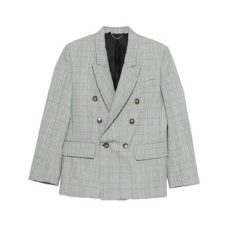 Victoria Beckham Femme, Vestes, Gris, Taille: 32 FR Veste Tailleur Crois&eacute;e