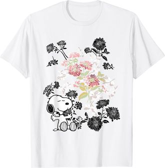 Peanuts Erdn&uuml;sse Snoopy Flowers T-Shirt