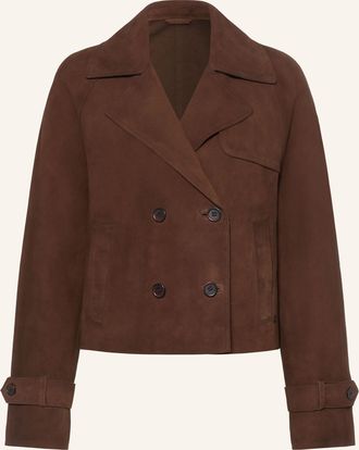 Milestone Lederjacke Msbrandy braun