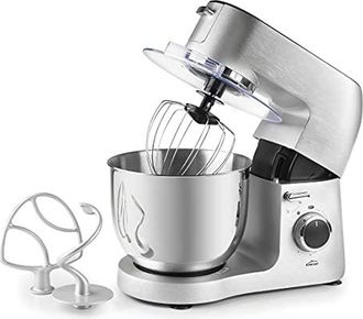 Lacor 69683 Elektrischer Stabmixer, Brot, Küchenmaschine, Roulette mit 6 Geschwindigkeiten, Edelstahl, 1500 W, 6 l