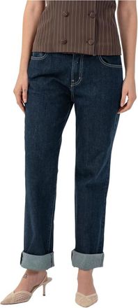 Kocca Femme, Jeans, Bleu, Taille: 44 FR Jean Classique Aspect Denim en Coton