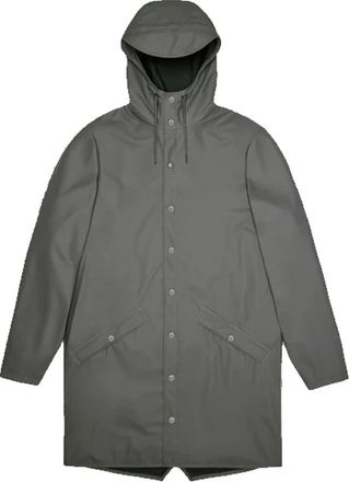 Rains Urban Lange Regenjacke Grau - - Jackets - Herren - Schwarzk - L