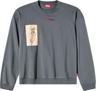 Diesel x Damiano David pull S-Boxt - Gris