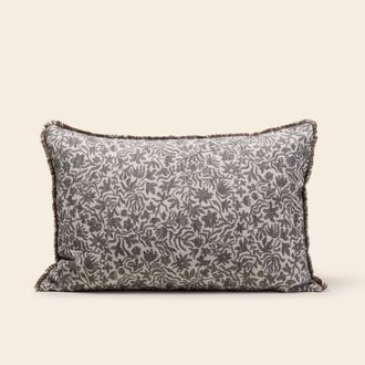 Madura Housse De Coussin Edoline Ivoire et anthracite - GRIS