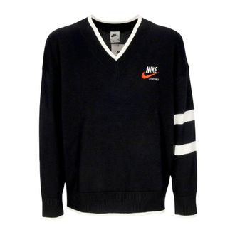 Nike Leichter V-Ausschnitt Sportswear Pullover - - Sport - Herren - Schwarzk - L