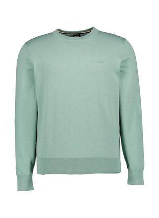 HUGO BOSS Herren Pullover gr&uuml;n unifarben