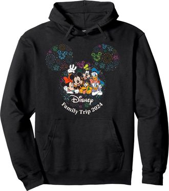 Disney Mickey & Friends Fireworks Vacation Family Trip 2024 Pullover Hoodie