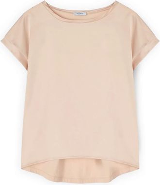 Motivi Femme, Tops, Rose, Taille: 40 FR T-shirt bicolore en m&eacute;lange de coton