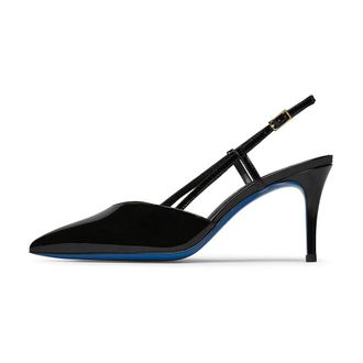 Loriblu Slingback in schwarzem Lack - - Shoes - Damen - Schwarzk - 39 EU