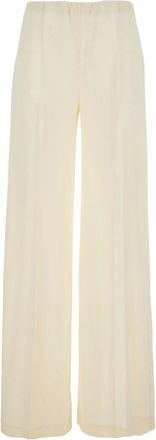 Jucca Femme, Pantalons, Beige, Taille: 38 FR Wide Pantalons