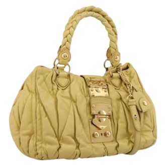 Miu Miu Sac &agrave; main Pre-owned - Femme - Pre-owned - Jaune - Taille: ONE Size