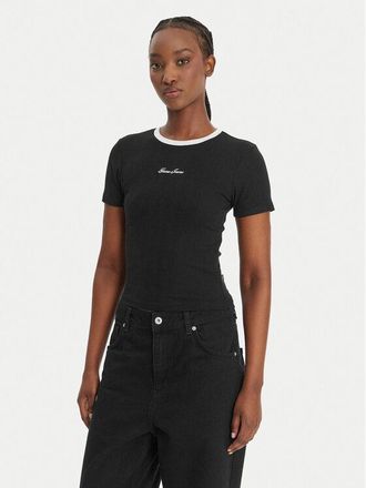 Guess T-Shirt W6GPA9 KF641 Schwarz Slim Fit