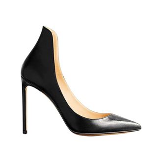 Francesco Russo Schwarze Geschlossene Lederpumps - - Shoes - Damen - Schwarzk - 35 EU
