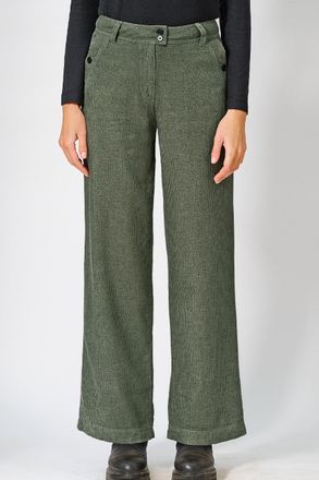 Hempage Hempage Damen vegan Hose Pepita Moosgr&uuml;n