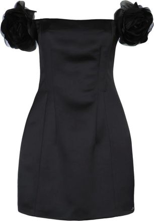 Elisabetta Franchi Femme, Robes, Noir, Taille: 36 FR Abito Spalle Rouge
