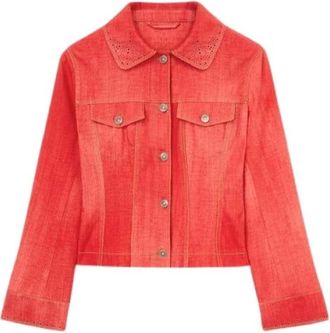 Ermanno Scervino Femme, Vestes, Rouge, Taille: 34 FR Veste en Viscose