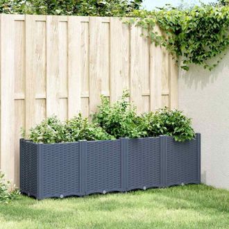 vidaXL Jardini&egrave;re gris 160x40x53 cm polypropyl&egrave;ne Vidaxl