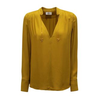 Elisabetta Franchi N5392 Blusa Viscose Shirt - - Blouses & Shirts - Damen - Gr&uuml;n - XS