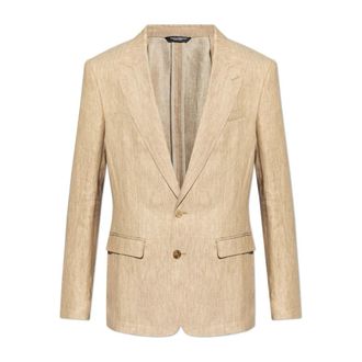 Dolce & Gabbana Leinenblazer - - Jackets - Herren - Beige - XL