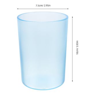 BESPORTBLE Zahnputzbecher Zahnb&uuml;rstenbecher Transparent Blauer Becher Abriebfester Trinkbecher f&uuml;r Badezimmer und Erwachsene