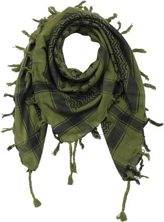 Freak Scene Palituch - Sterne gr&uuml;n-olivgr&uuml;n - schwarz - 100x100 cm - Pali Pal&auml;stinenser Arafat Tuch - 100% Baumwolle