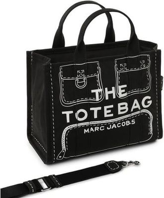 Marc Jacobs Sac cabas The Trompe lail Canva M&eacute;dium