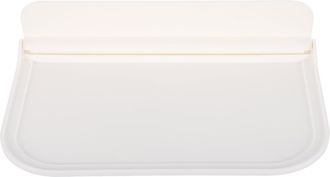 BESPORTBLE Wandmontiertes Faltbares Aufbewahrungsregal Gro&szlig;z&uuml;gig Wei&szlig; Nagelfrei HIPS PP Material Platzsparendes Badezimmer Organizer f&uuml;r Toilettenwand und Kleini