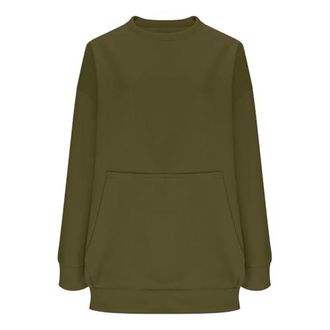 Generic Sweat à bandoulière pour animal de compagnie, col rond avec poche sur le devant, matériau facile à nettoyer, chaud pour lautomne et lhiver, pull class