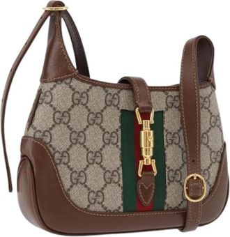 Gucci Sac bandouli&egrave;re en toile Pre-owned - Femme - Pre-owned - Brun - Taille: ONE Size