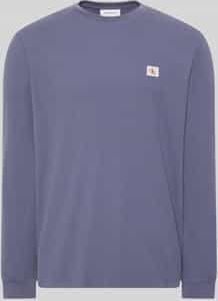 Calvin Klein Jeans Regular Fit Langarmshirt aus Baumwoll-Mix