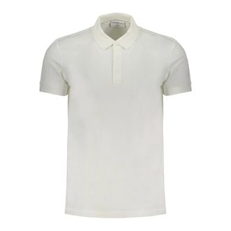 Calvin Klein Homme, Tops, Blanc, Taille: L Polo Blanc &agrave; Manches Courtes